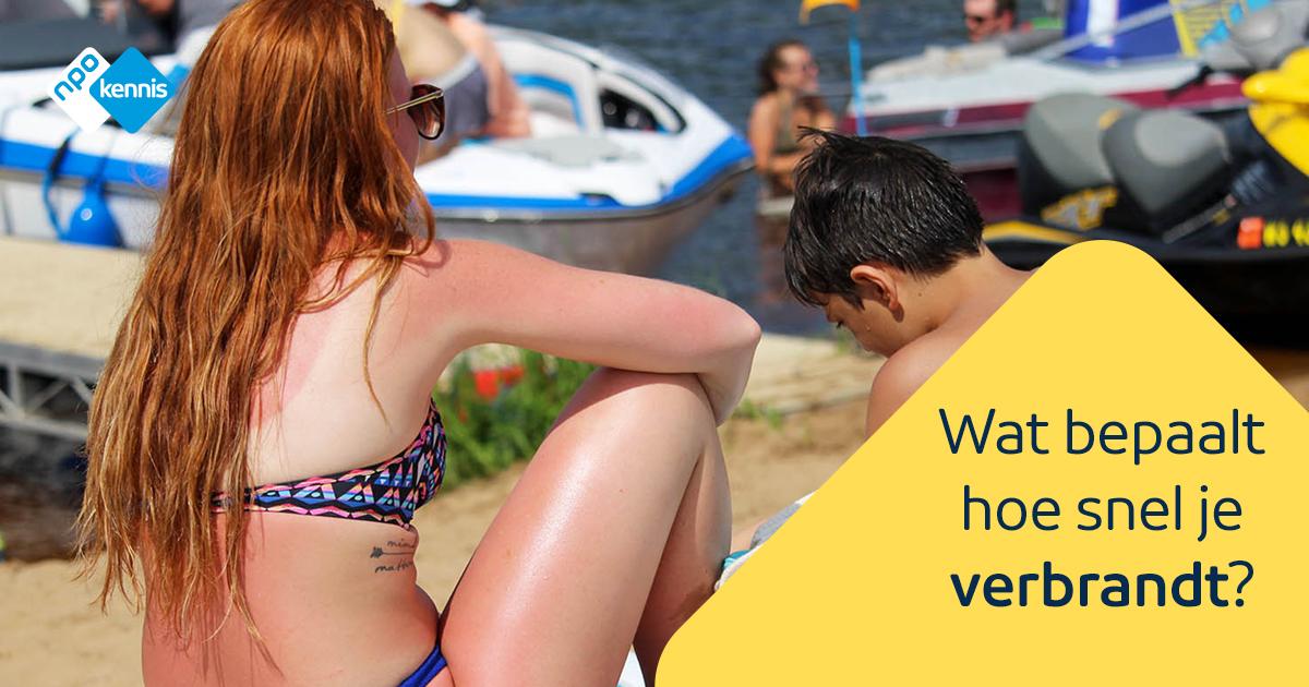 Wat bepaalt hoe snel je verbrandt door de zon? | NPO Kennis