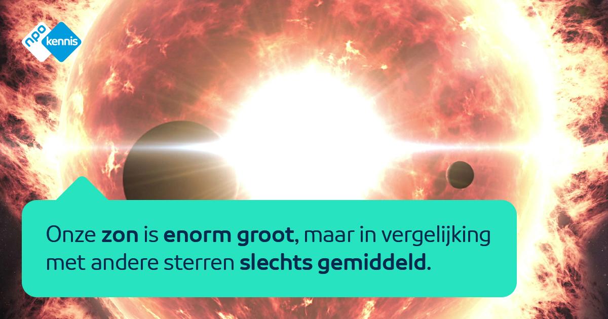 Hoe groot is de zon? | NPO Kennis